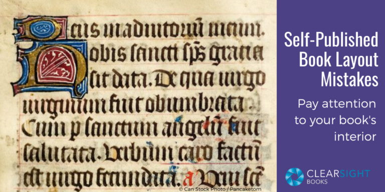 Self-Publishing? Avoid These Common Book Layout Mistakes - Clear Sight ...