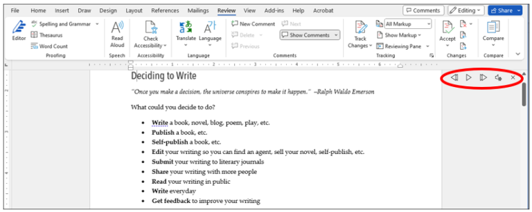 Word Tips: How to Use Read Aloud, Transcription, and Dictation - Clear ...
