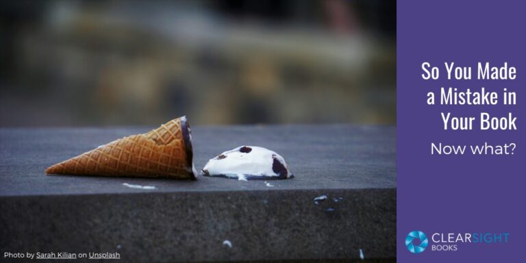 Mistakes in Your Book: What to Do - Clear Sight Books